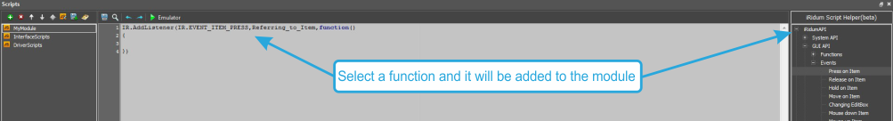 ALMIGHTY iRidium Script! Get BETTER Control of YOUR Project!